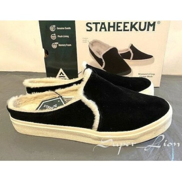 Staheekum | Shoes | Staheekum Womens Memory Foam Cozy Camp Mule Black ...